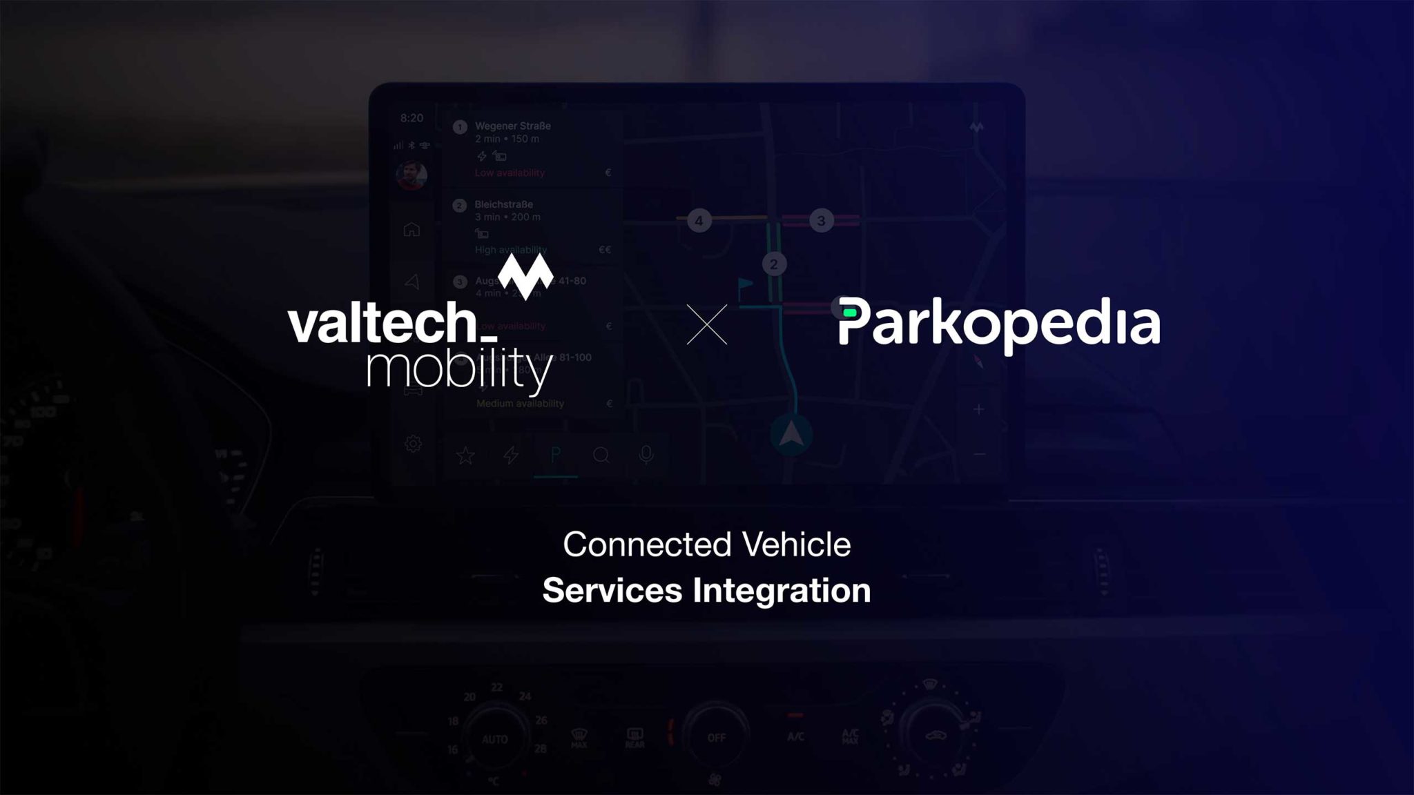 Parkopedia und Valtech Mobility beschließen Partnerschaft - Valtech Mobility