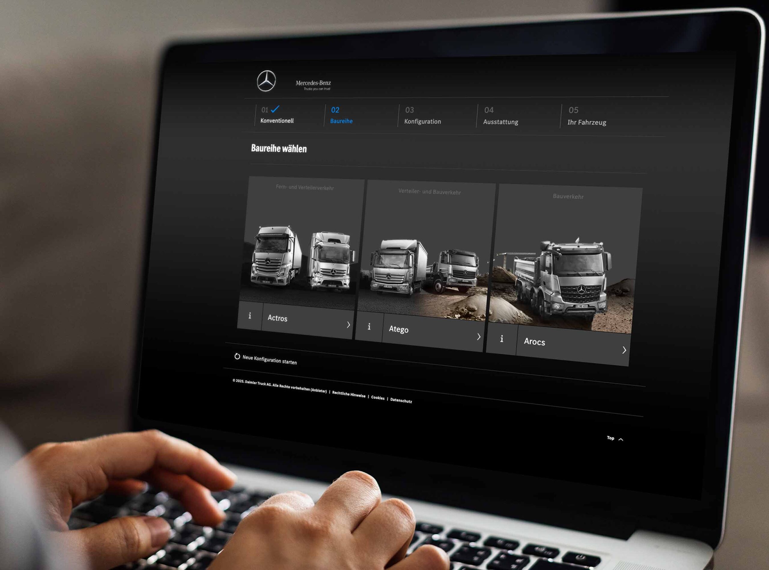 Daimer Truck Web Configurator - Valtech Mobility